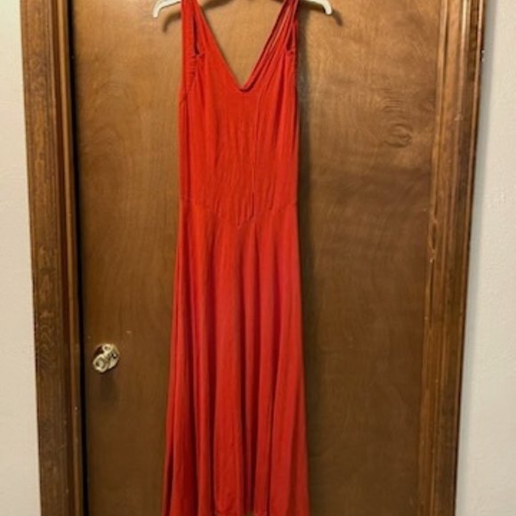 Styleworks | Dresses | Orange Long Sundress | Poshmark
